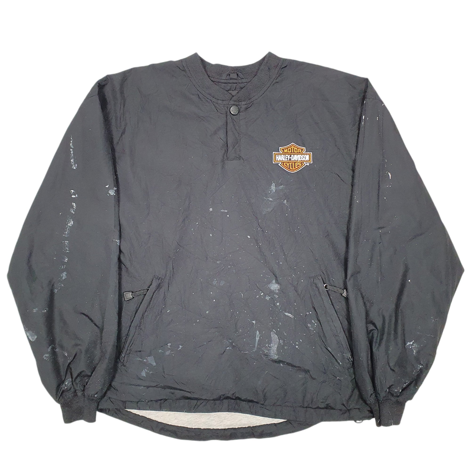 Mens Harley Davidson Pop Over Smock Motorcycles Vintage M – Bundl Clothing