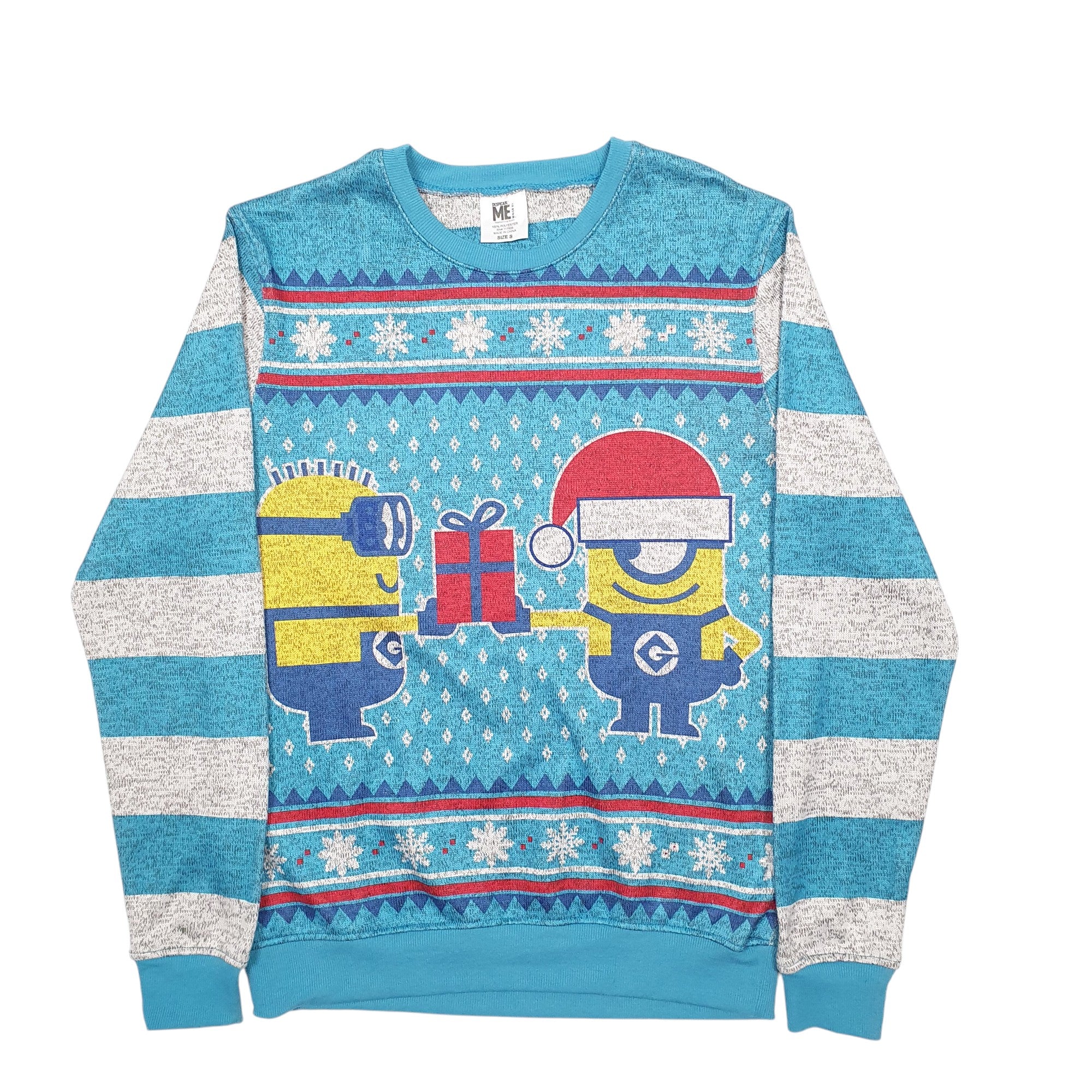 Mens Despicable Me Blue Crewneck Minions Jumper S – Bundl Clothing