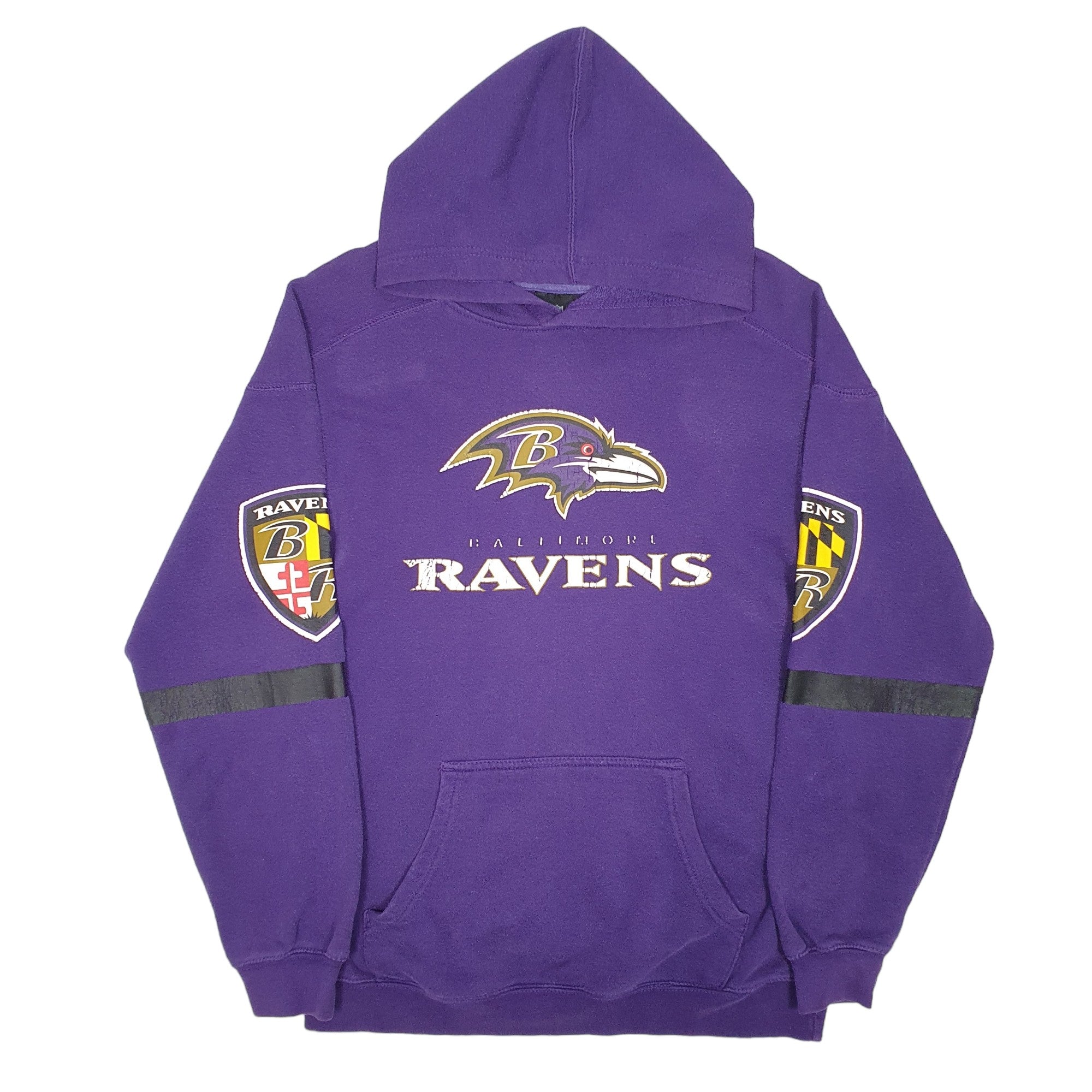 Mens NFL Purple Hoodie Baltimore Ravens American Football Jumper S ...