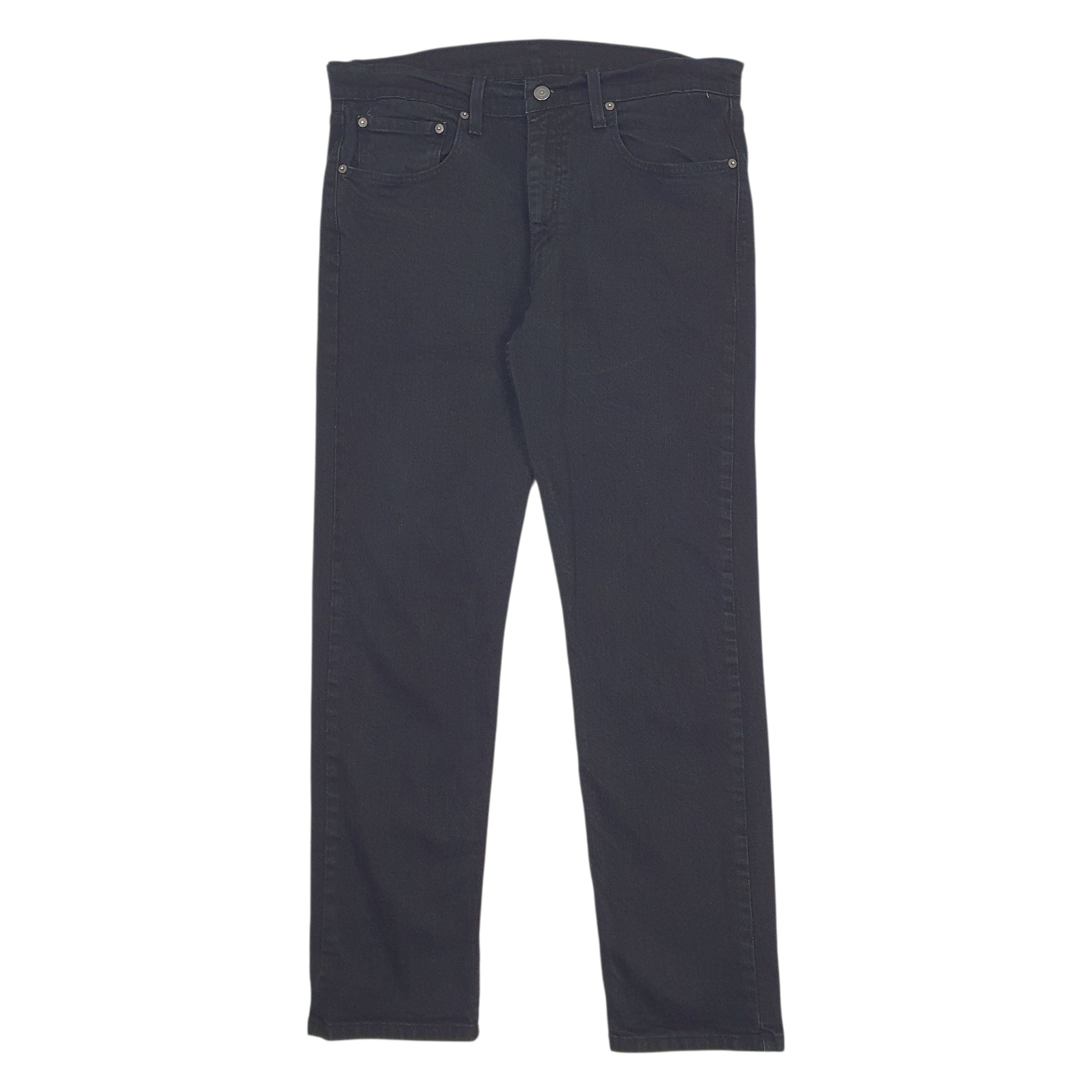 Mens Levis 502 Regular Fit Black Jeans W36 L30 – Bundl Clothing