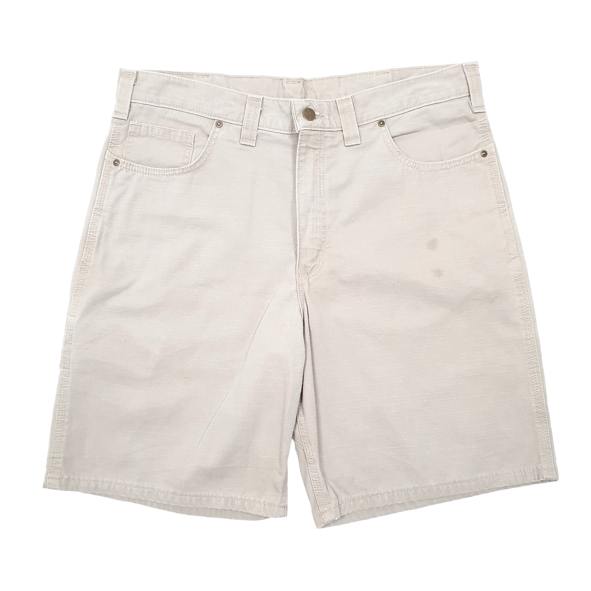 Mens Carhartt Beige Carpenter Ripstop Work Wear Shorts – Bundl Clothing