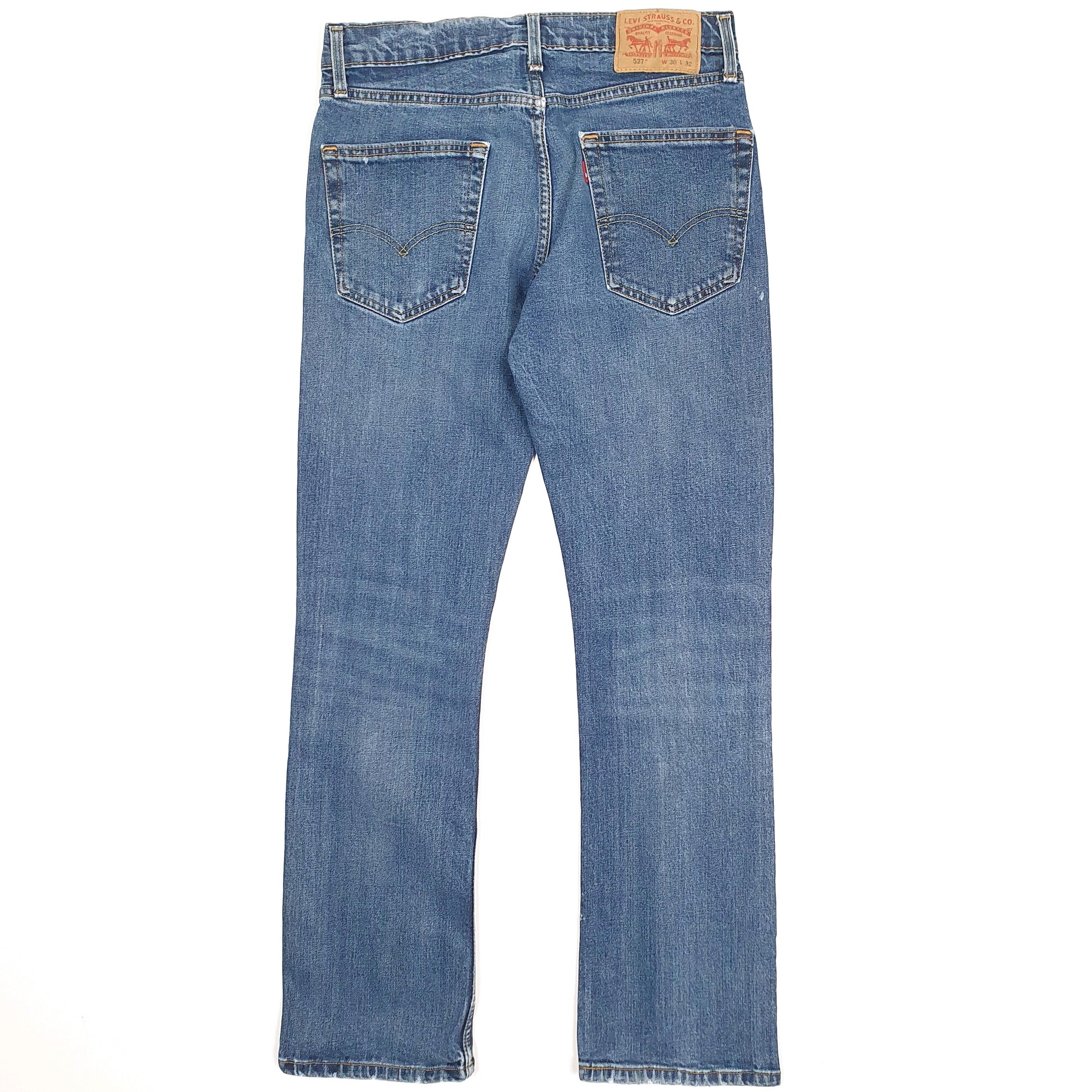 Mens Levis 527 Bootcut Fit Blue Jeans W30 L32 – Bundl Clothing
